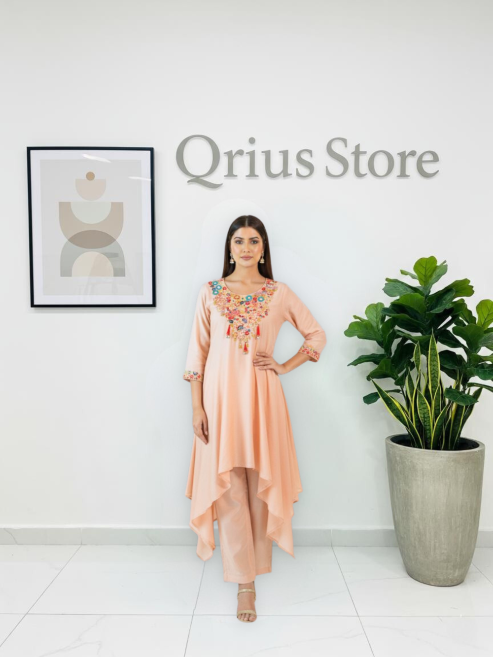 Floral Qrganza UNIQUE – Qrius Store